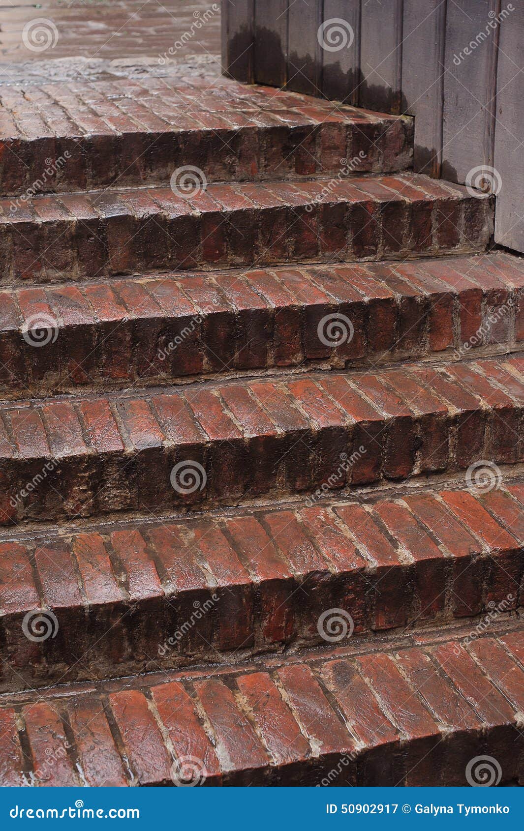 Texture of Wet Stairs Outdoors Stock Image - Image of horizontal, black ...