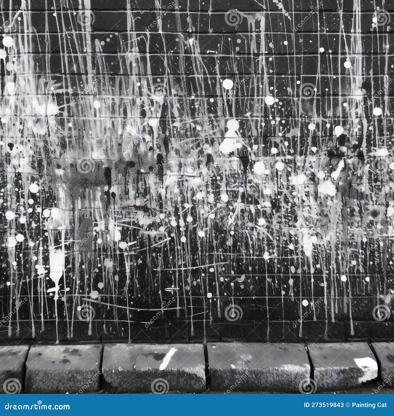 Texture of White and Black Graffiti Wall, Abstract, Textures Stock ...