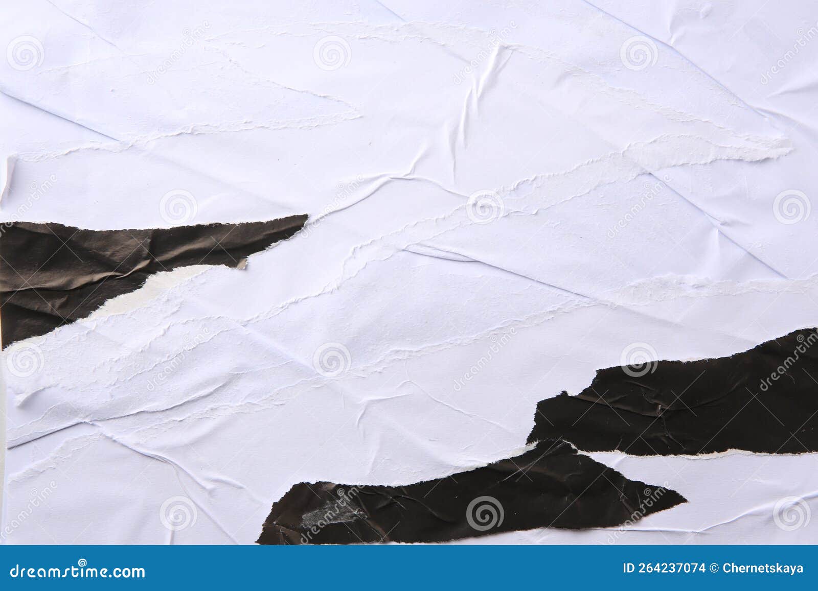 Texture of White and Black Ripped Paper Posters, Closeup Stock Photo ...