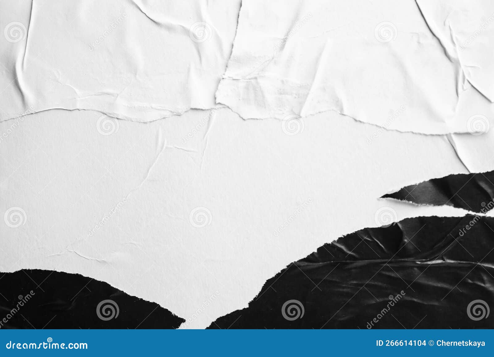 Texture of White and Black Ripped Paper Posters, Closeup Stock Photo ...
