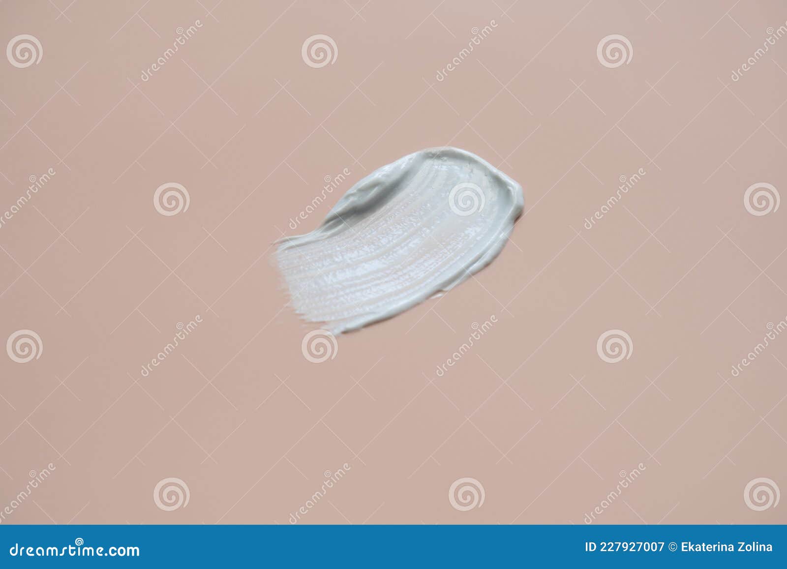 The Texture of White Delicate Cream on a Beige Background. Stock Image ...