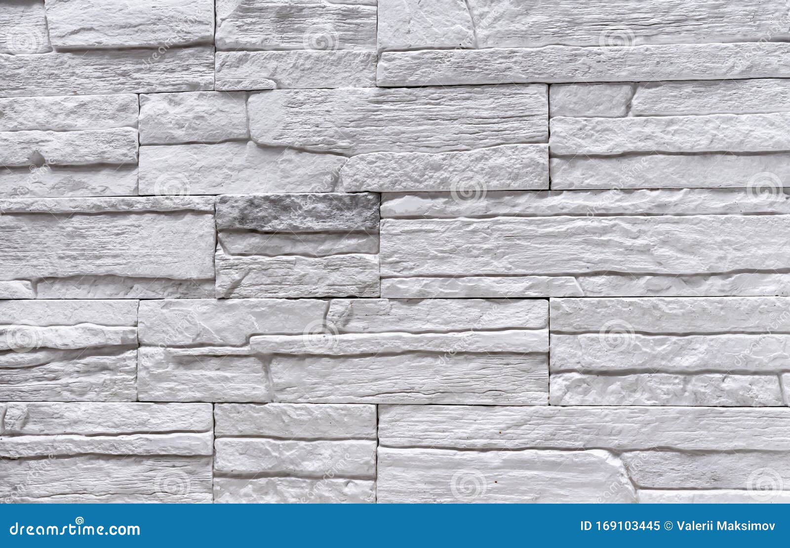 Texture of White Facade Stone for Exterior Decoration of the House ...