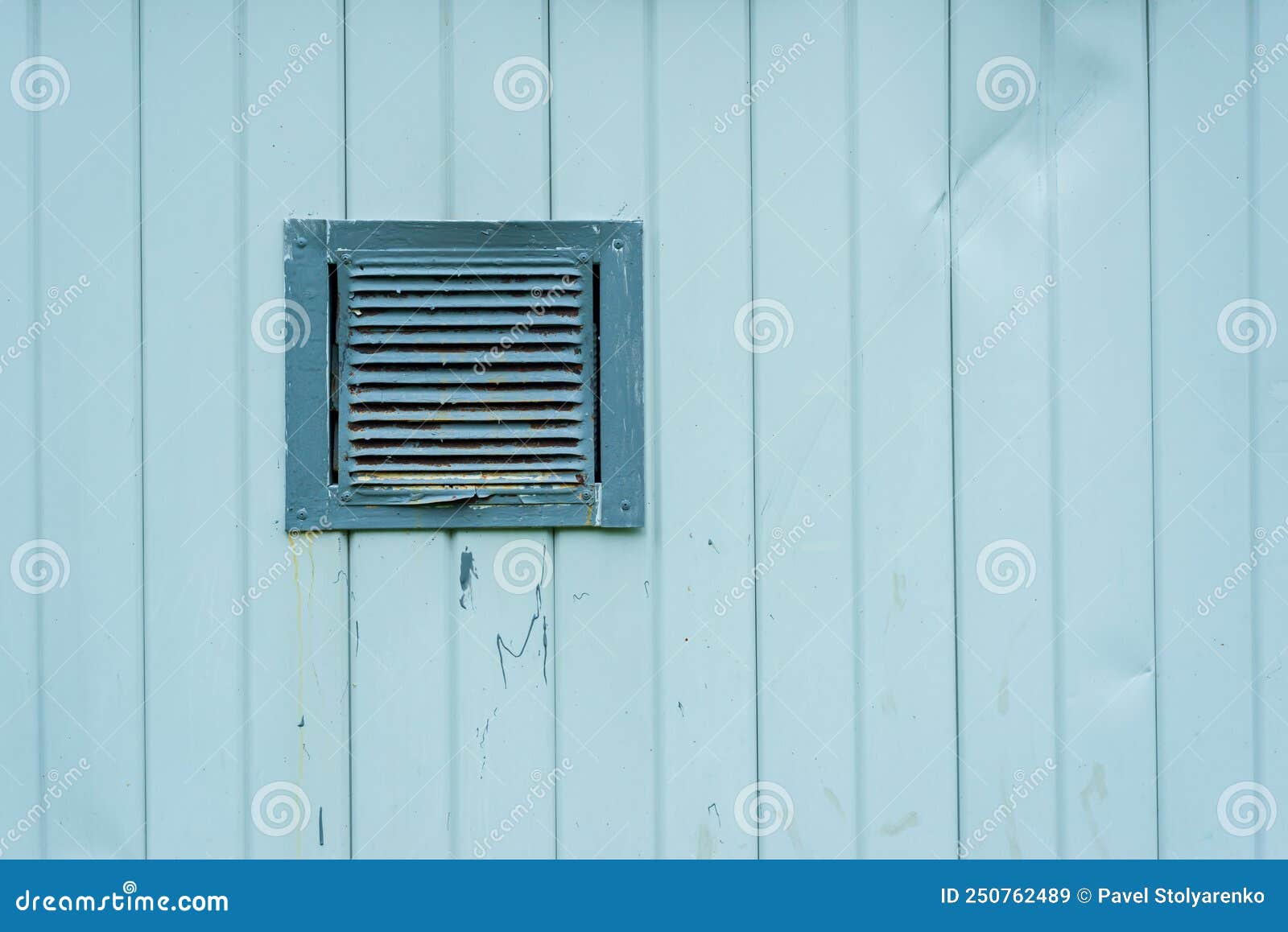 Texture of a White Metal Wall with a Ventilation Grate Stock Image ...