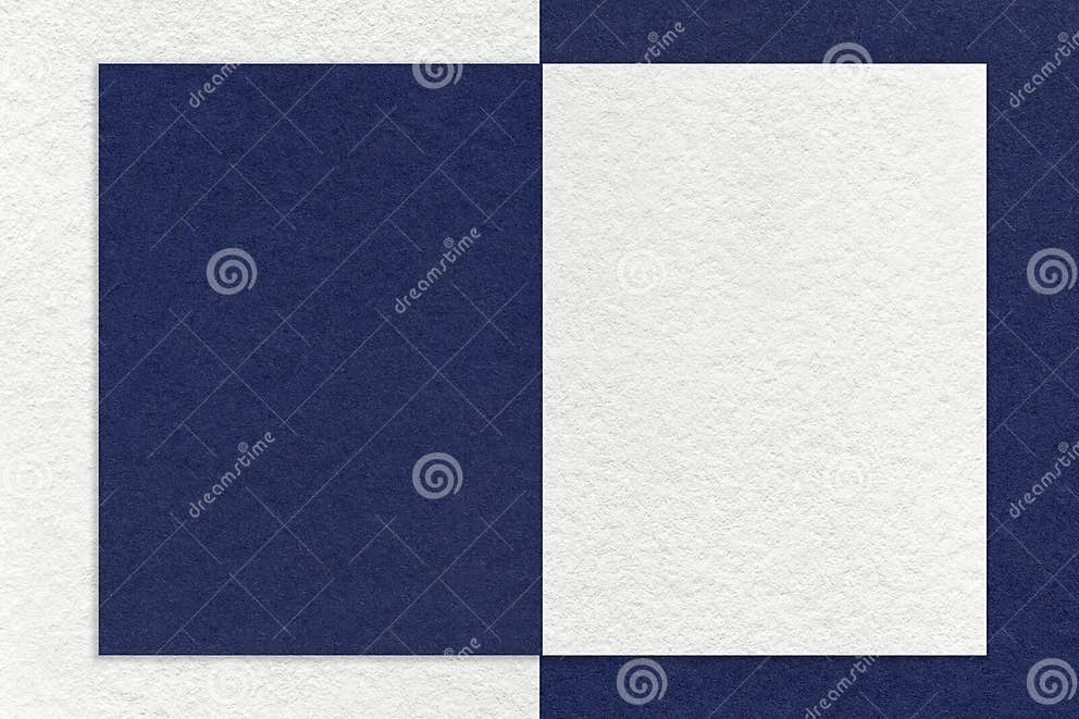 Texture of White and Navy Blue Paper Background with Geometric Shape ...