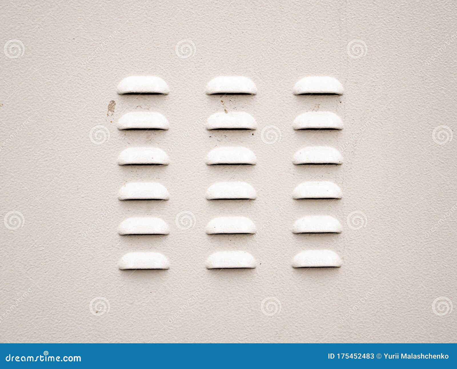 Texture of a White Painted Surface with Air Vents Stock Image - Image ...