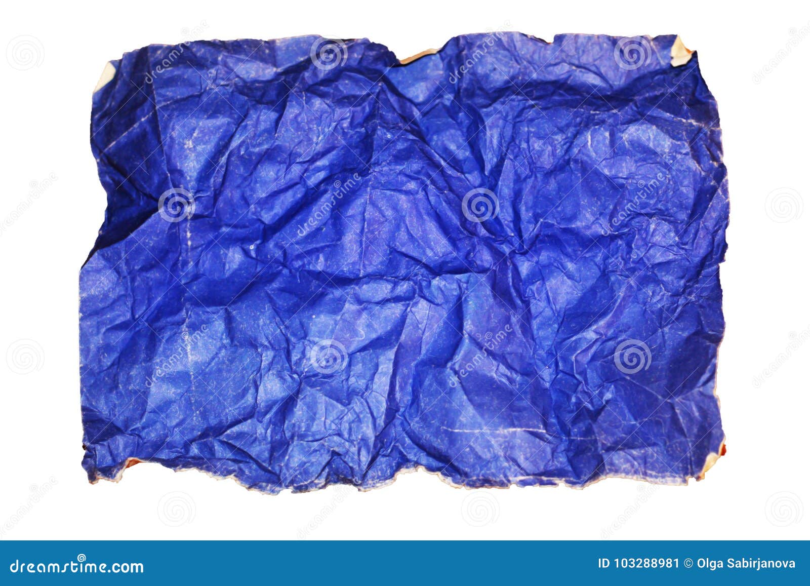 The Texture of White Paper with Dents and Kinks. Isolated. Stock Image ...