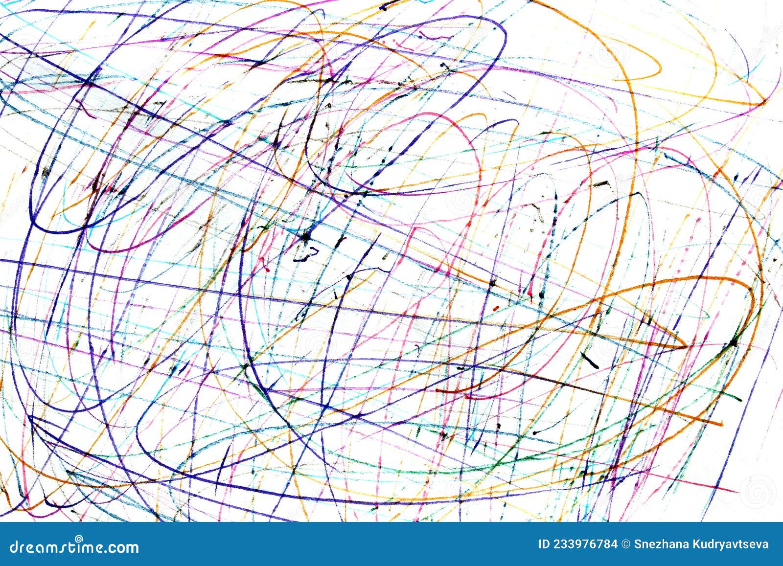 The Texture on White Paper are Drawn with a Marker Bright Multicolored ...