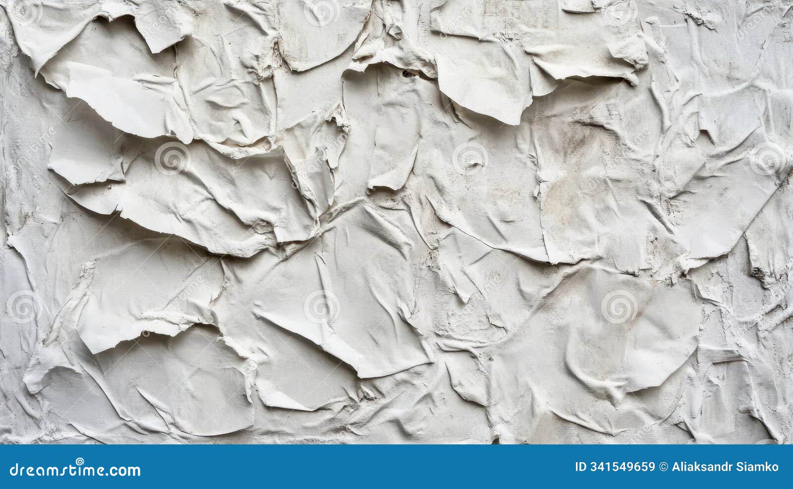 Texture of a White Paper Mache Surface with a Mix of Materials Offering ...