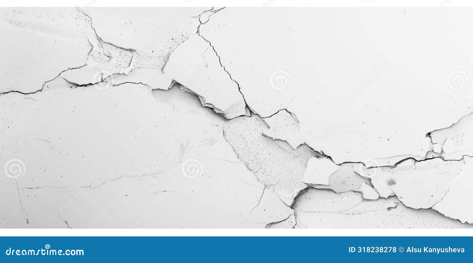 The Texture of White Plaster with Cracks and an Even Tone, a Uniform ...