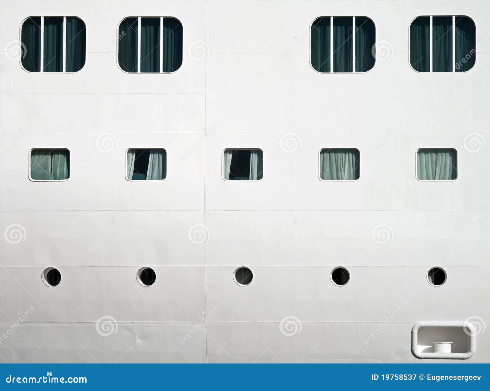Texture of a White Ships Hull with Windows Stock Image - Image of ...