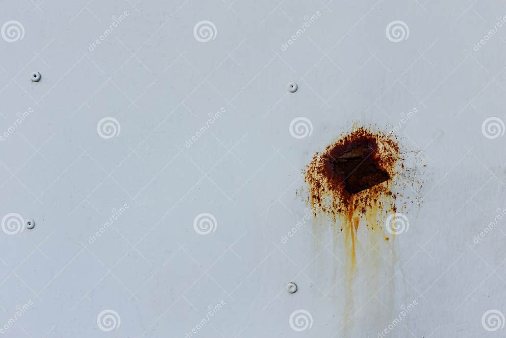 Texture White of Steel with Rust Close Up. Stock Photo - Image of ...