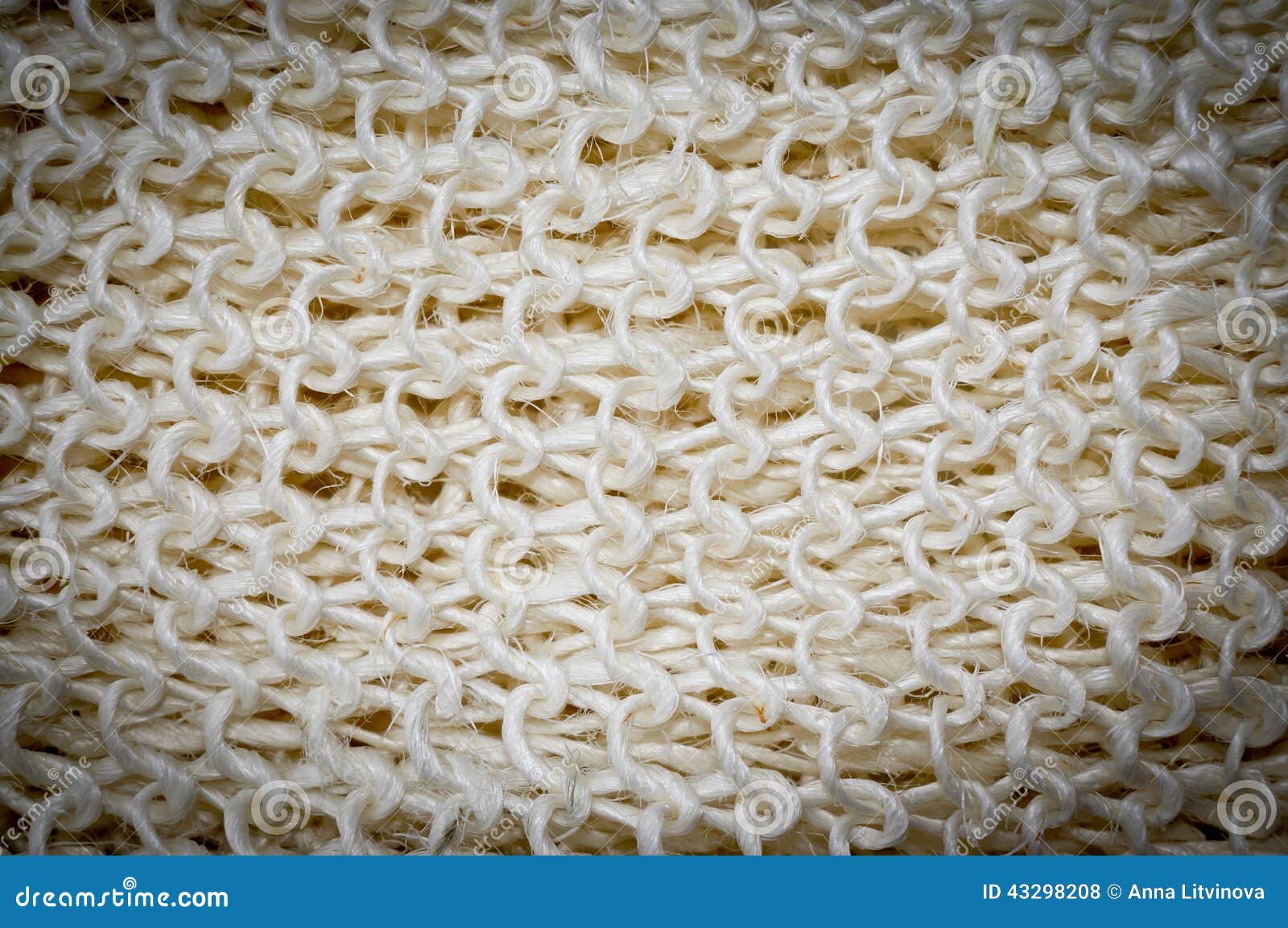 Texture of White Synthetic Fabric Close Up with Vignetting Effect Stock ...