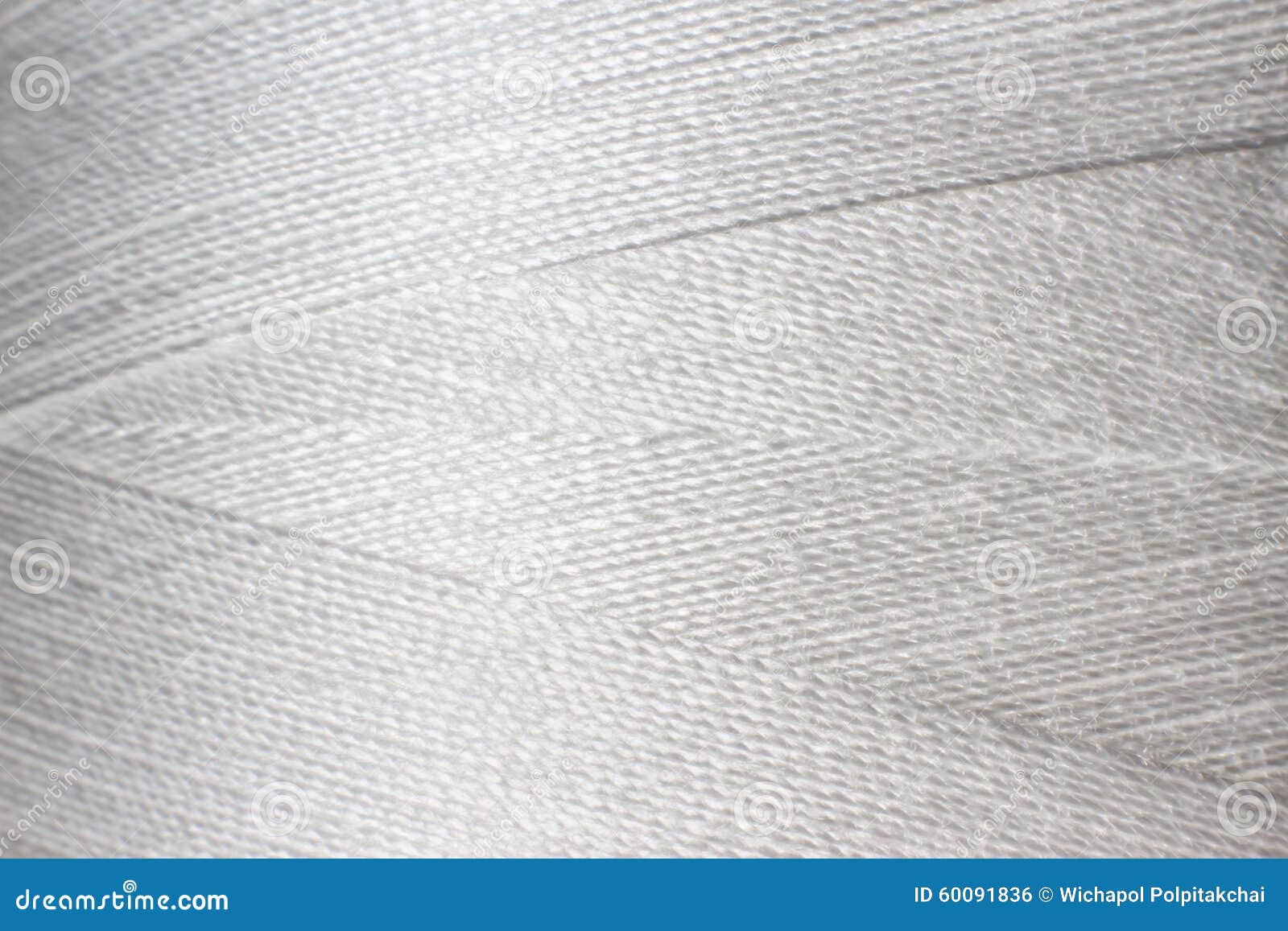 Texture of White Thread in Spool Stock Photo - Image of hobby ...
