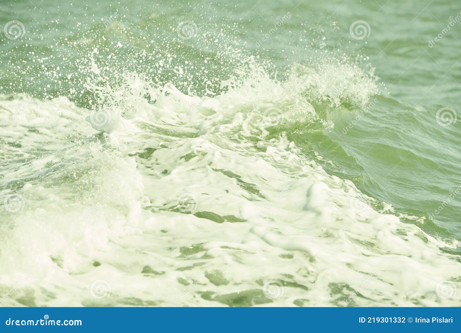 Texture of White Wave in the Ocean. Stock Photo - Image of pattern ...
