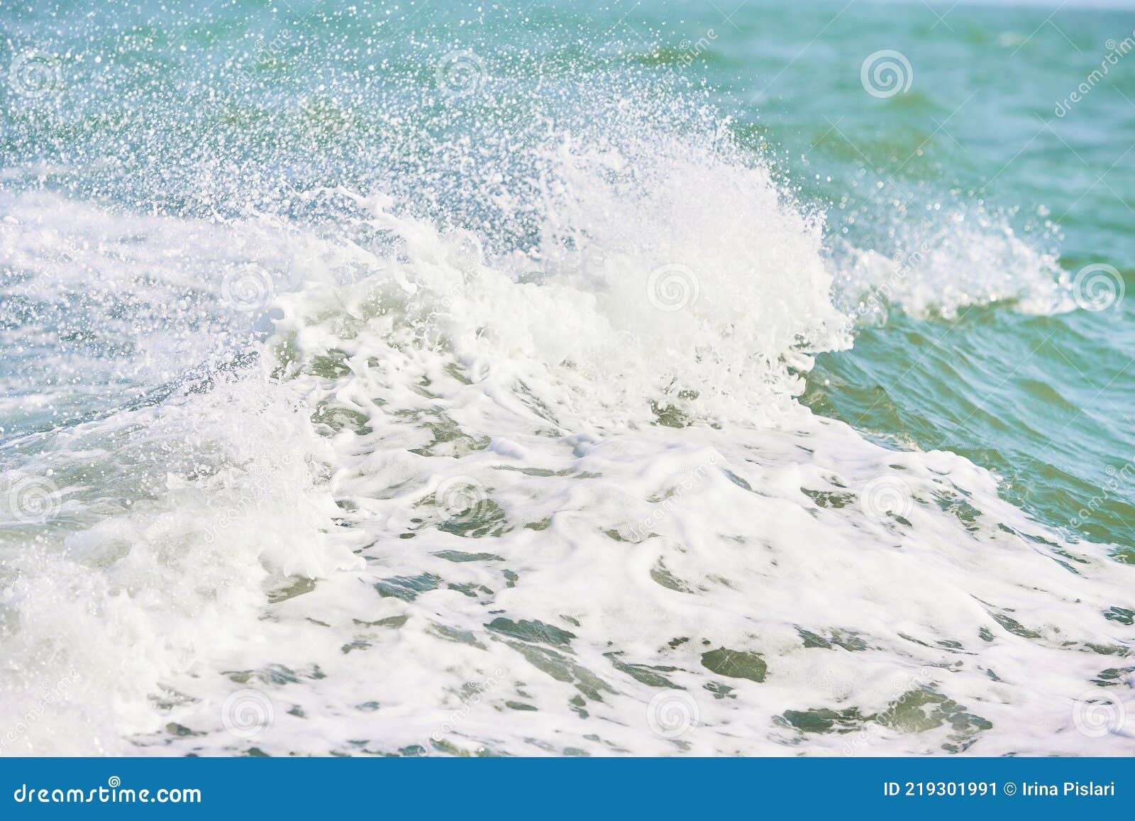 Texture of White Wave in the Ocean. Stock Image - Image of copy, curl ...