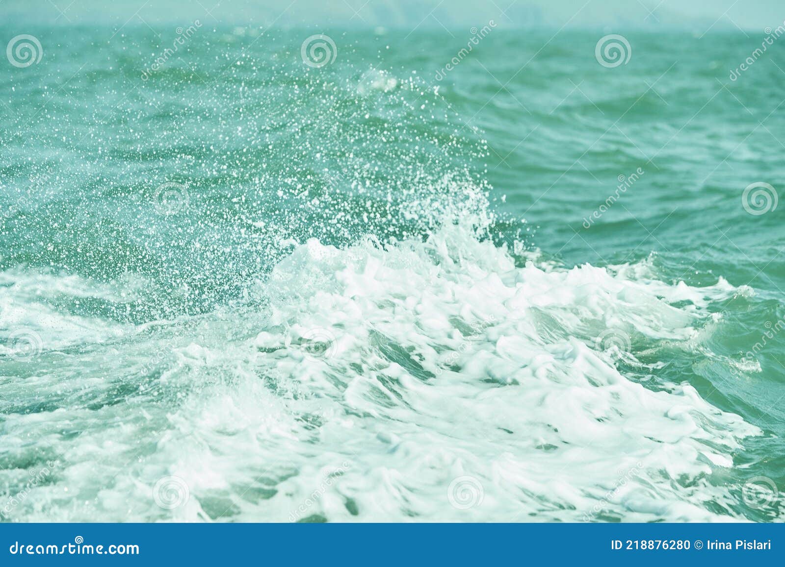 Texture of White Wave in the Ocean. Stock Photo - Image of black ...