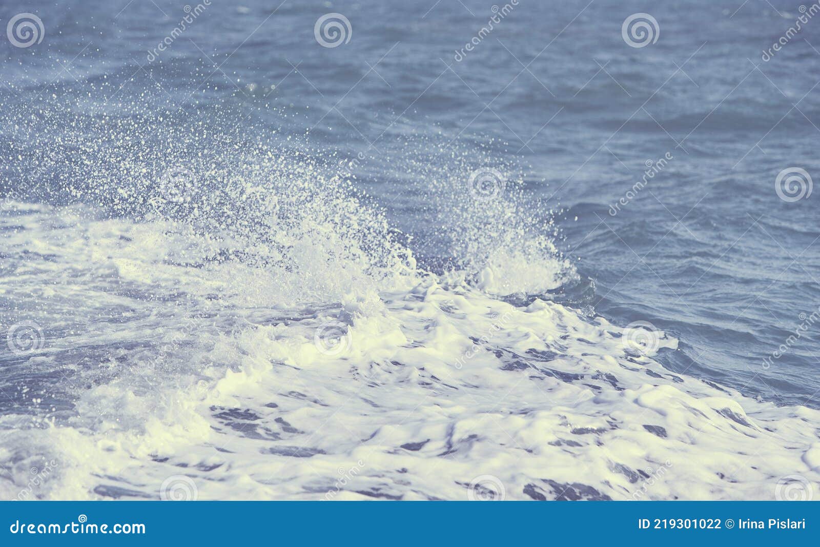 Texture of White Wave in the Ocean. Stock Photo - Image of breaking ...