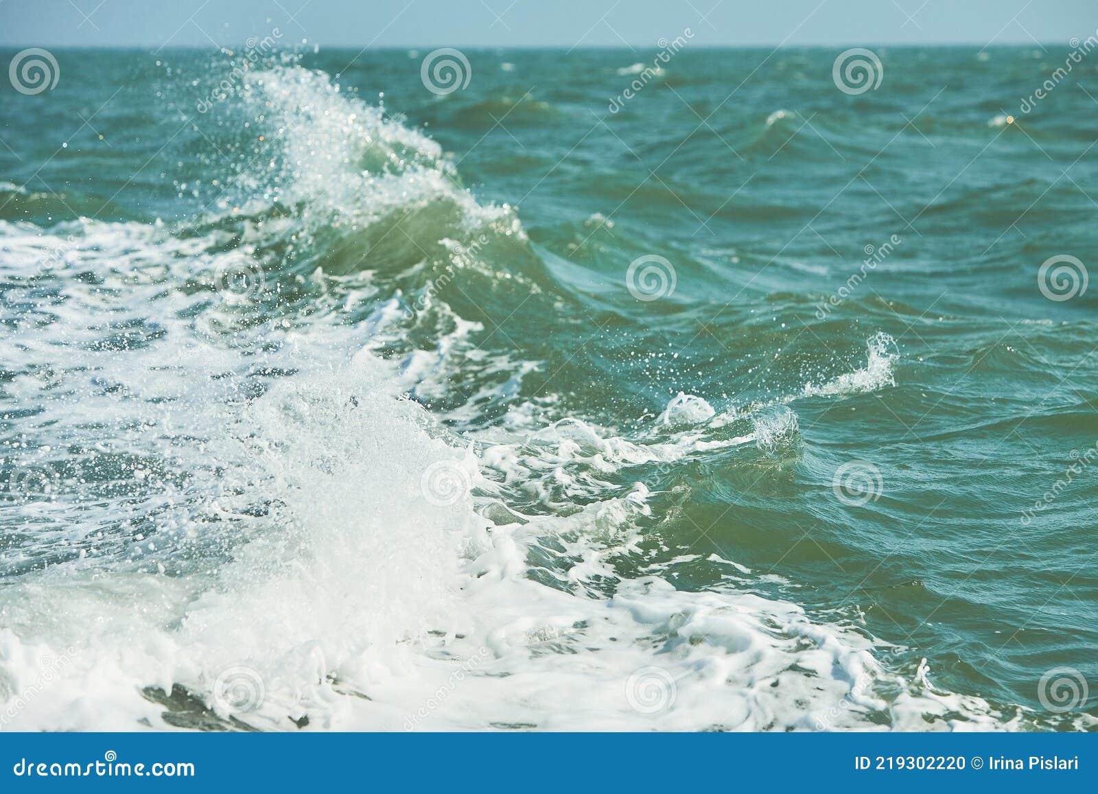 Texture of White Wave in the Ocean. Stock Photo - Image of outdoor ...
