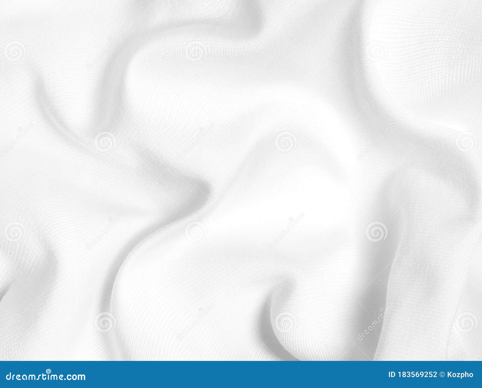 Texture of White Wrinkled Synthetic Fabric Stock Photo - Image of decor ...