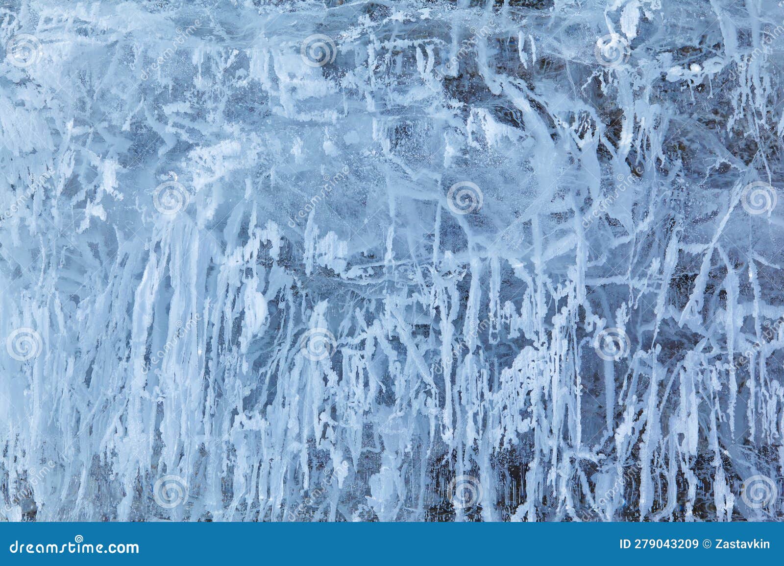 Texture of Winter Ice on a Stone Cliff. Blue Natural Ice Background ...