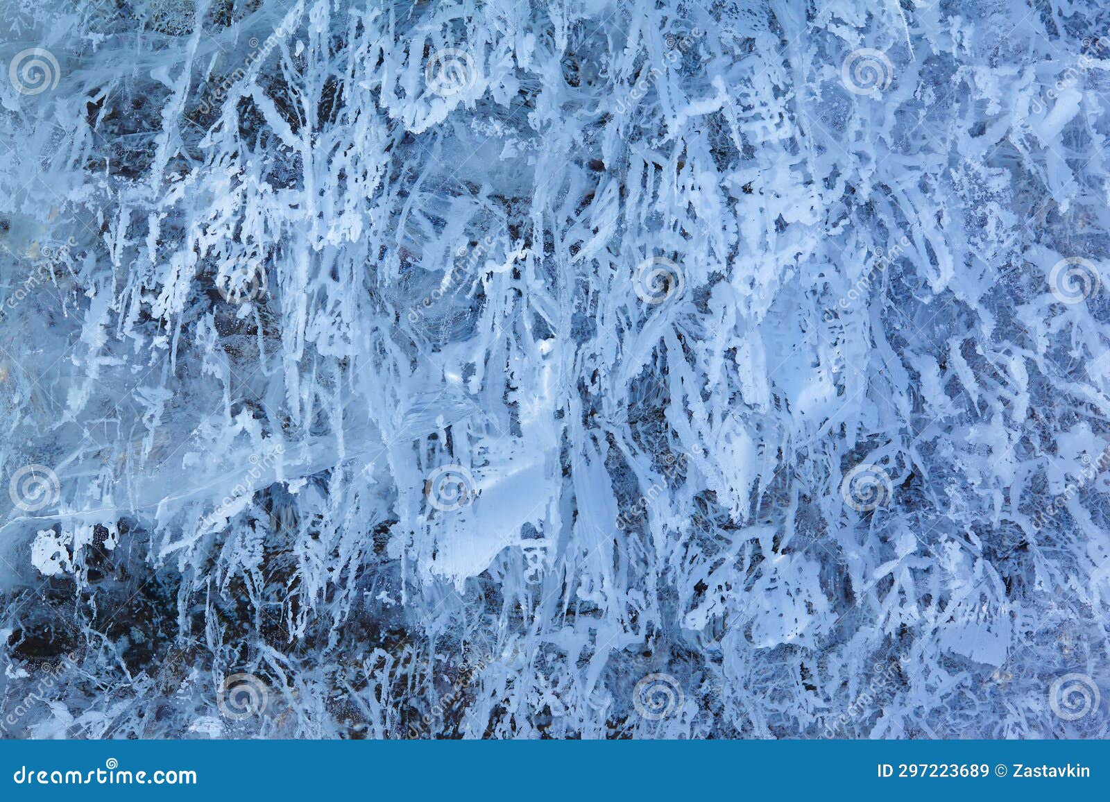 Texture of Winter Ice on a Stone Cliff. Blue Natural Ice Background ...