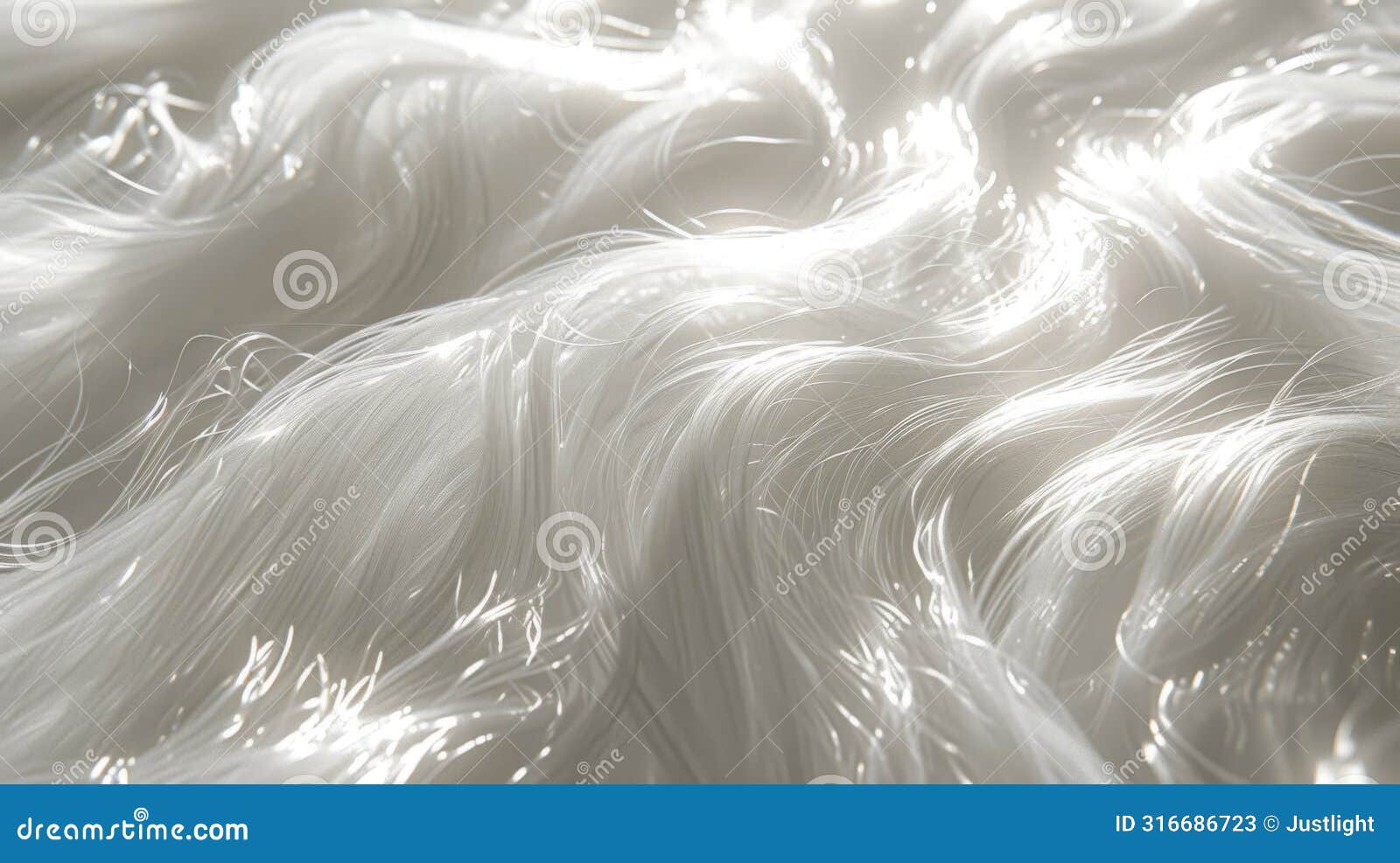 Texture of Wispy Silver Strands Catching the Light and Appearing To ...