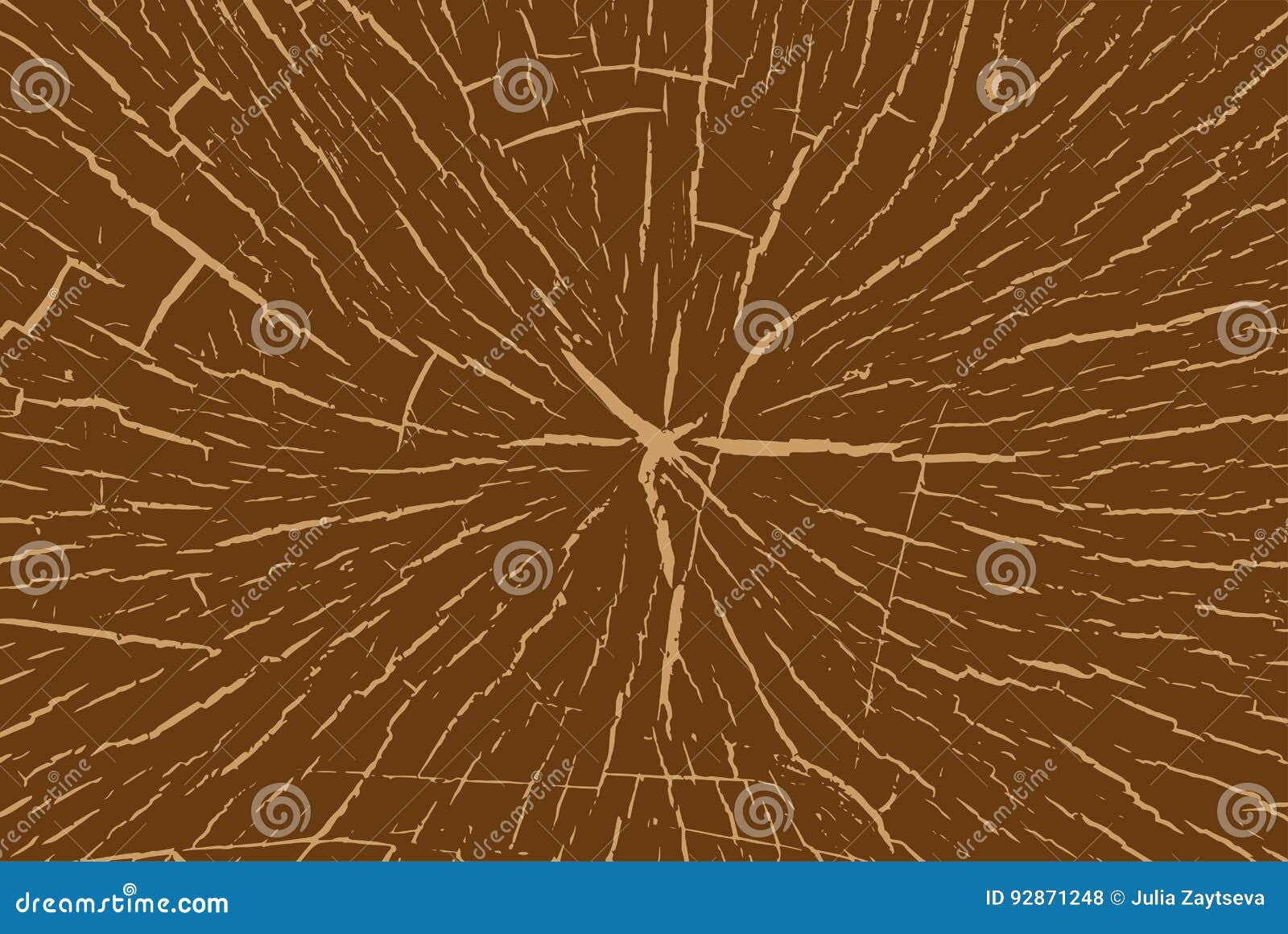 Texture of the Wood Cross-cut, Core Tree Cutting Stock Illustration ...