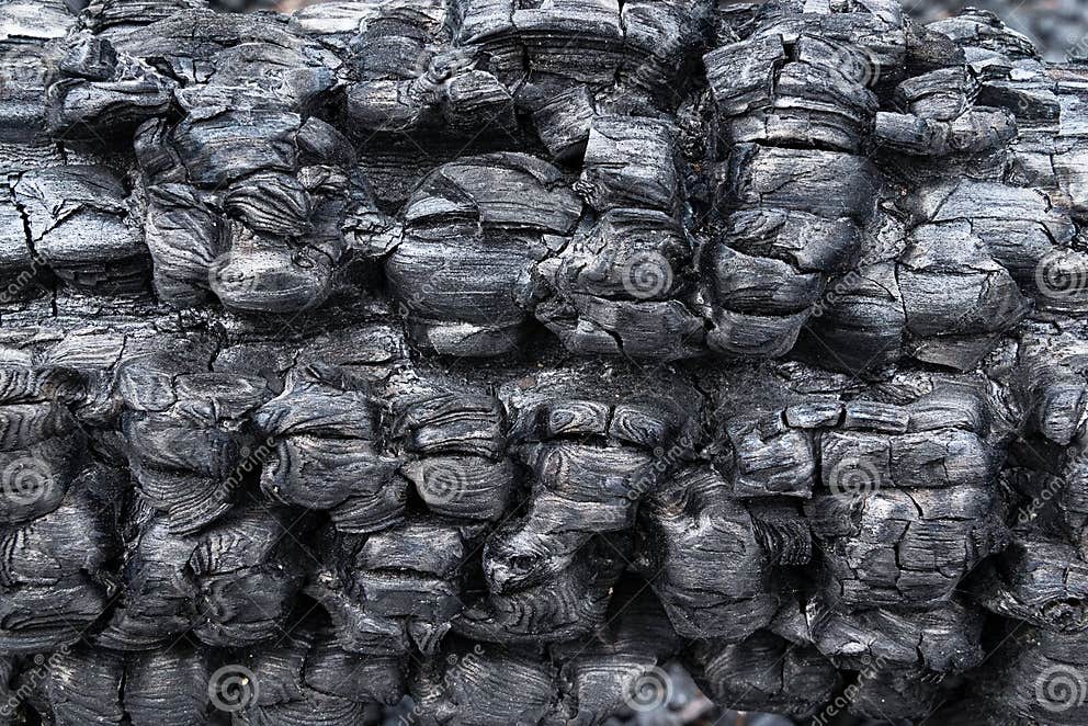 The Texture of a Wooden Beam after a Fire Stock Photo - Image of beam ...
