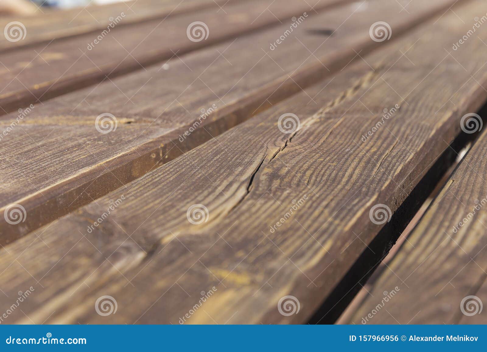 The Texture of a Wooden Board on a Bench Stock Photo - Image of design ...