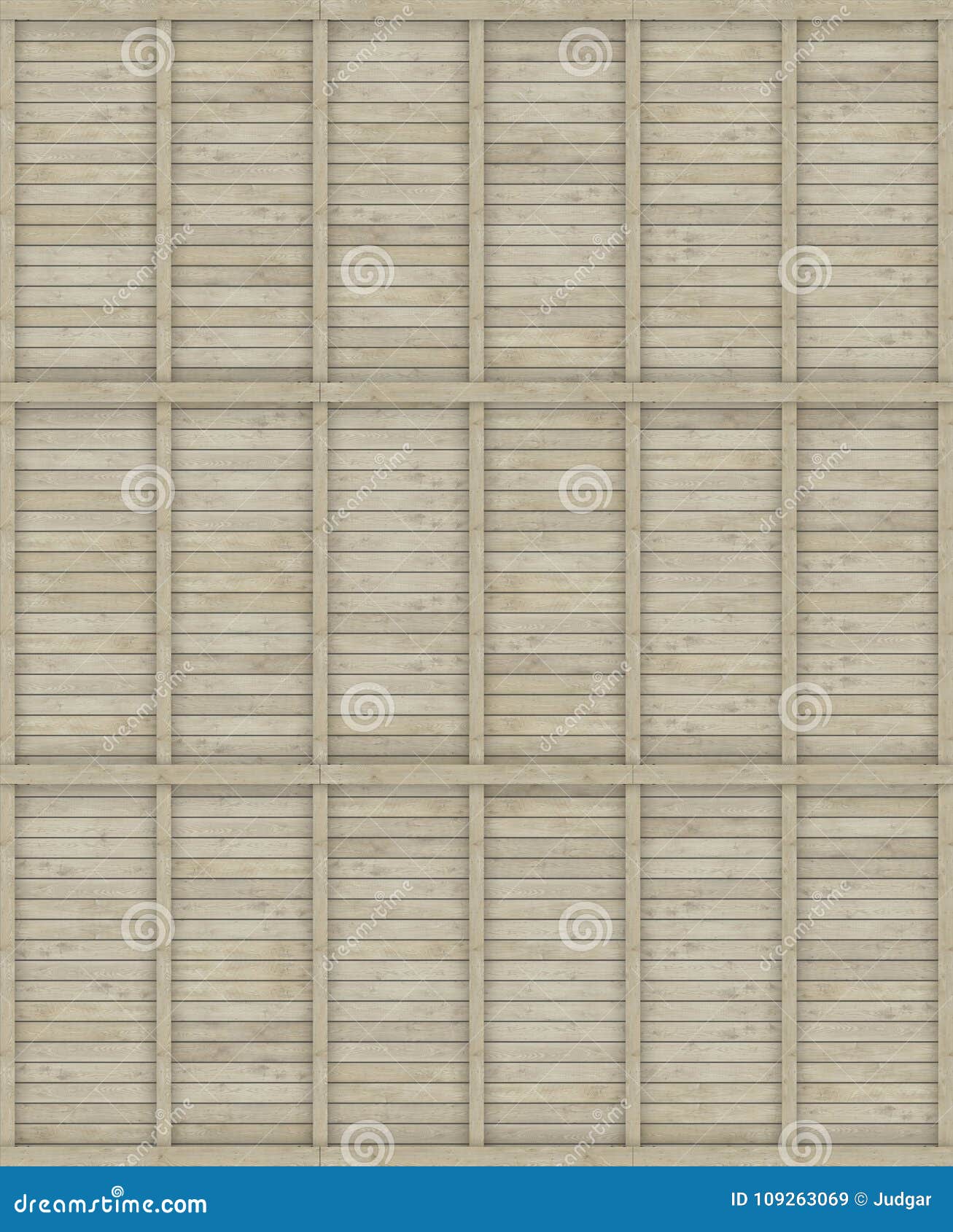 The Texture of the Wooden Ceiling with Beams. Top View. 3D ...