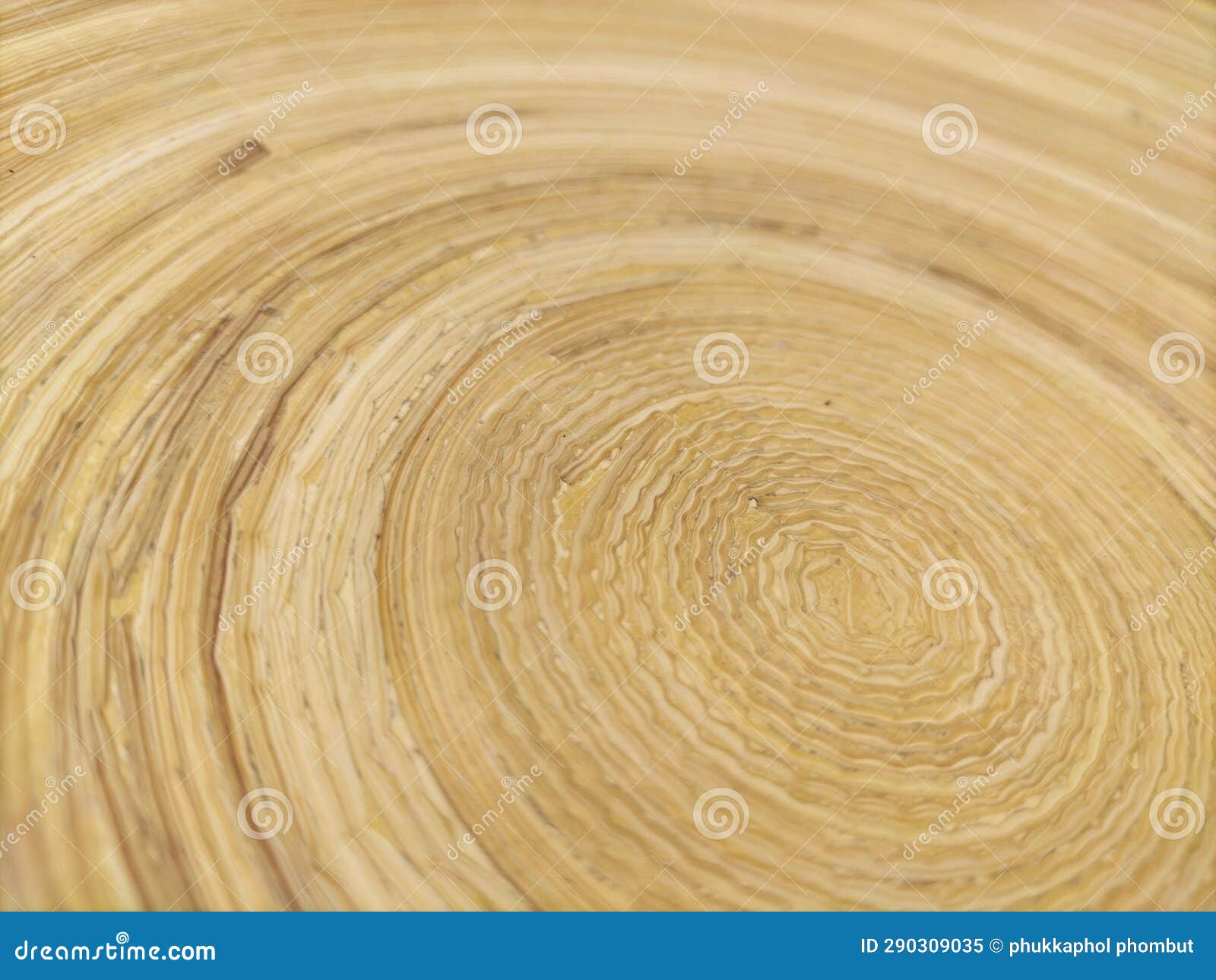 Texture Wooden Pattern Plate, Rolled into a Circle, Light Brown. Stock ...