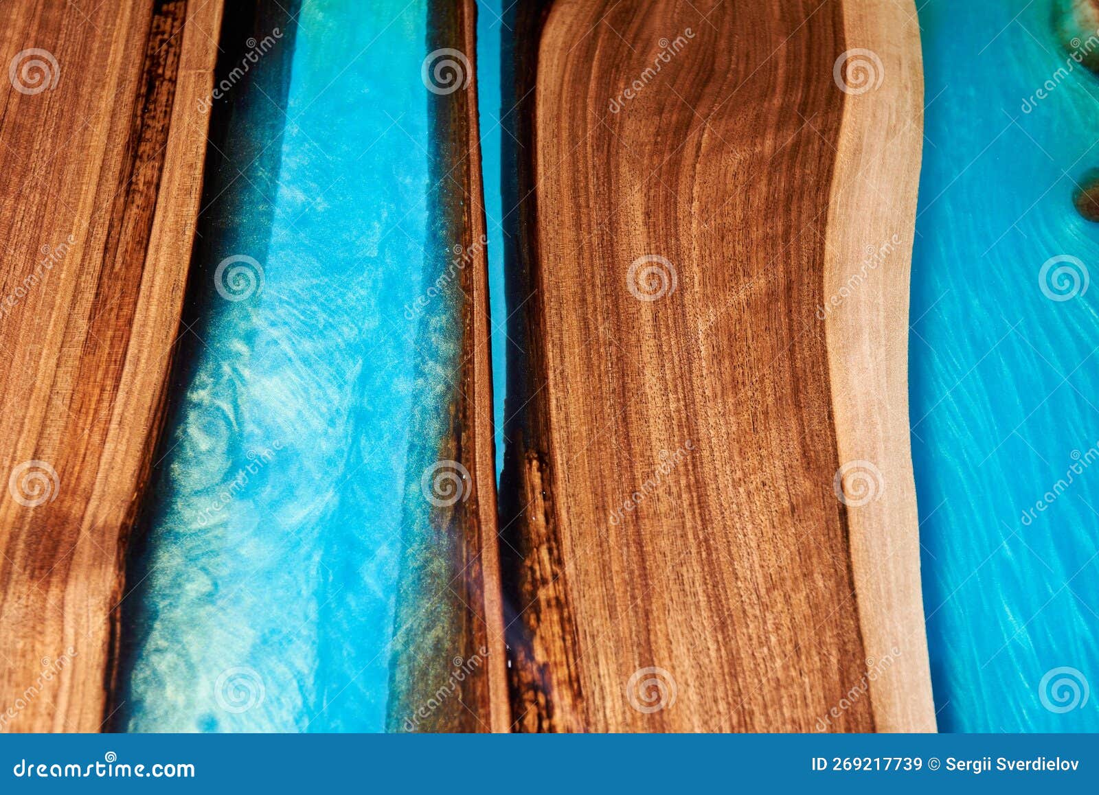 Texture of a Wooden Table with Epoxy Resin. Stock Image - Image of ...
