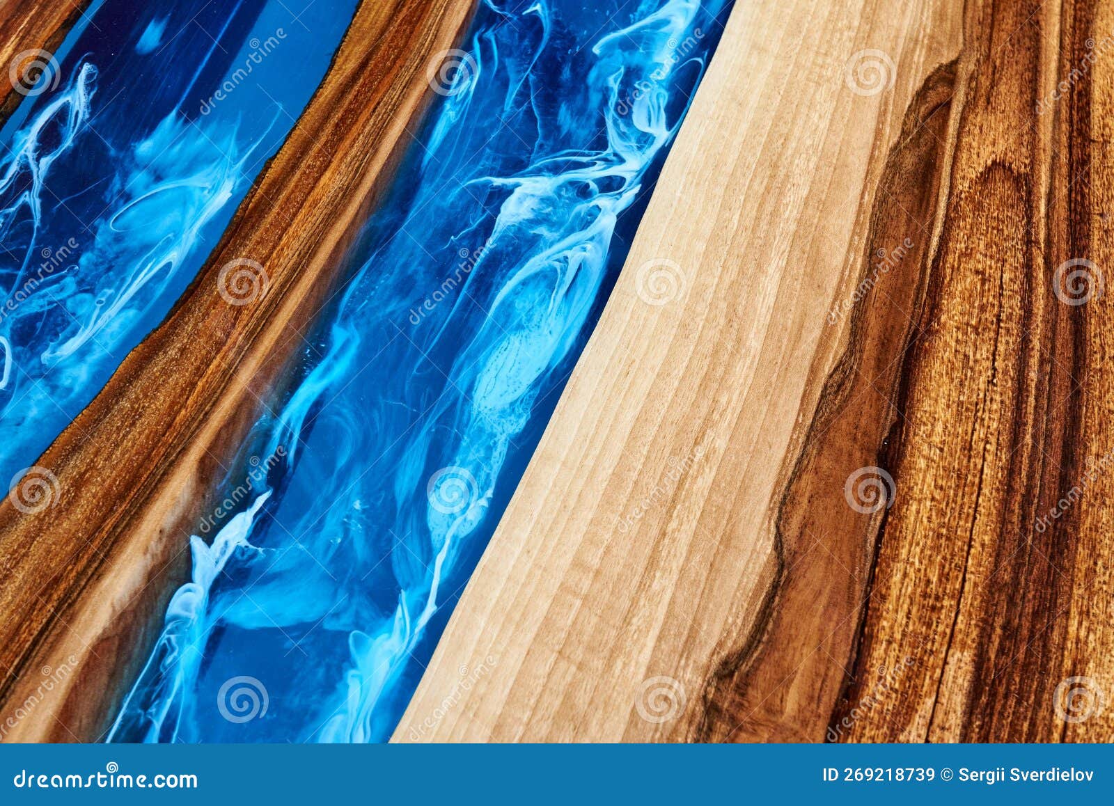 Texture of a Wooden Table with Epoxy Resin. Stock Image - Image of ...