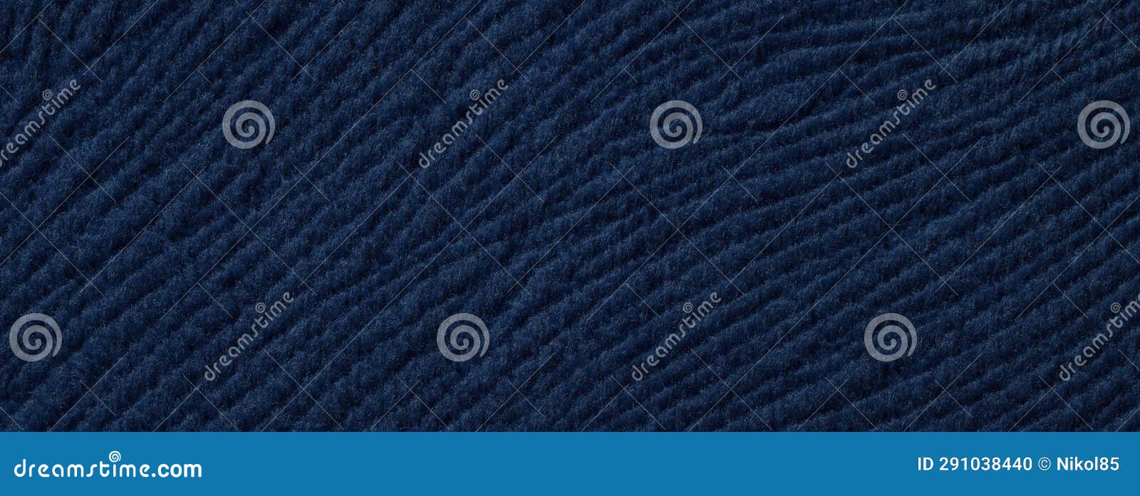 Texture of Woolen Navy Blue Textile Background from a Soft Wool ...