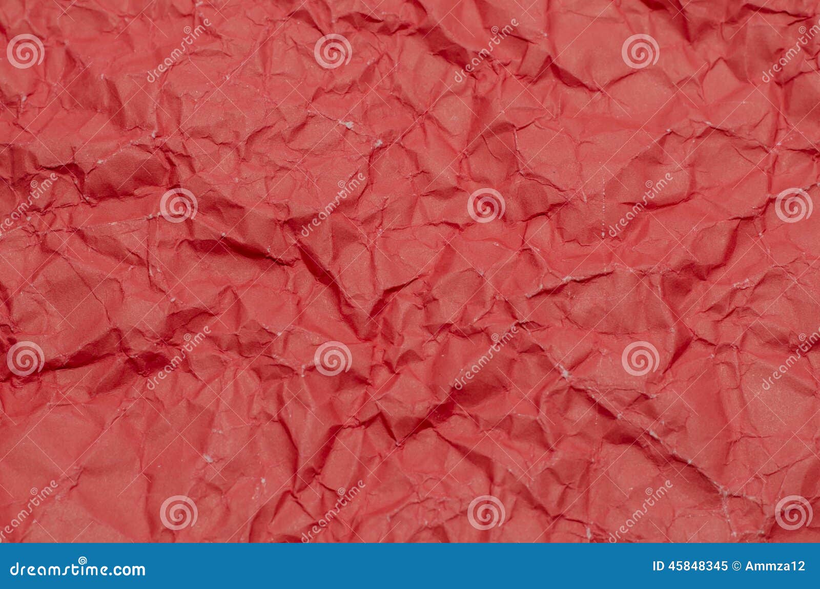 Texture of Wrinkled Red Paper Stock Image - Image of object, crushed ...