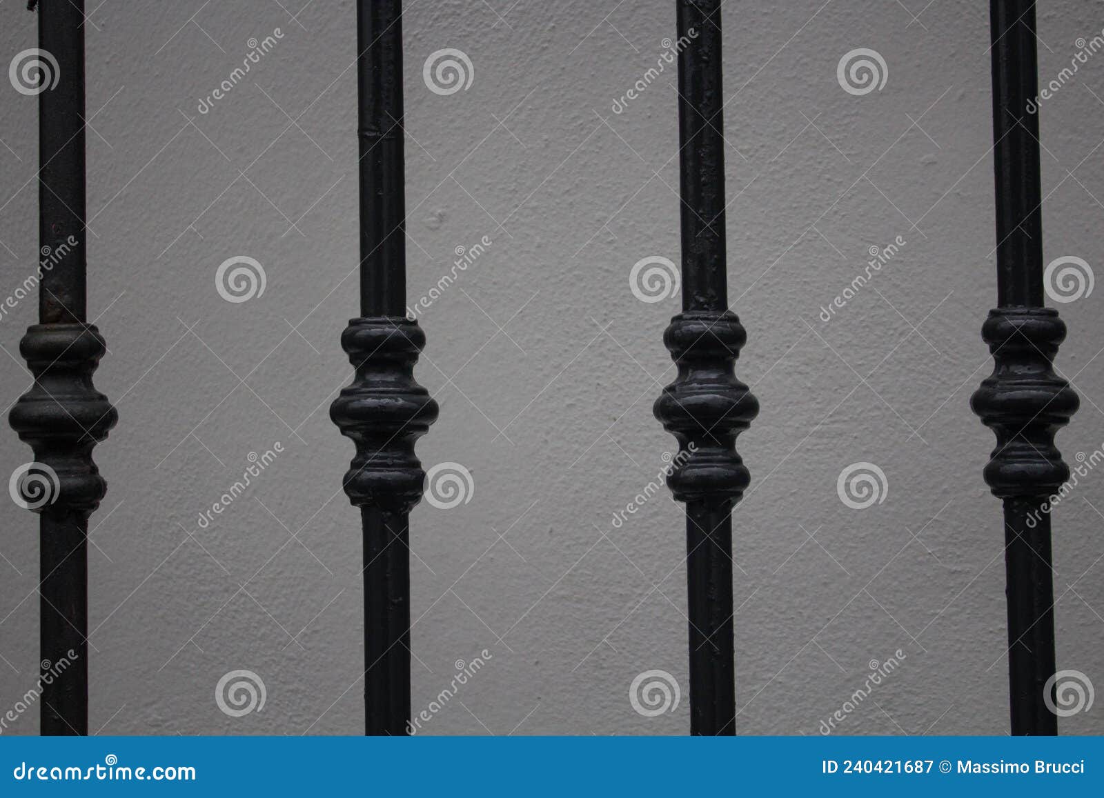 Texture of Wrought Iron Rods Stock Image - Image of brick, marble ...