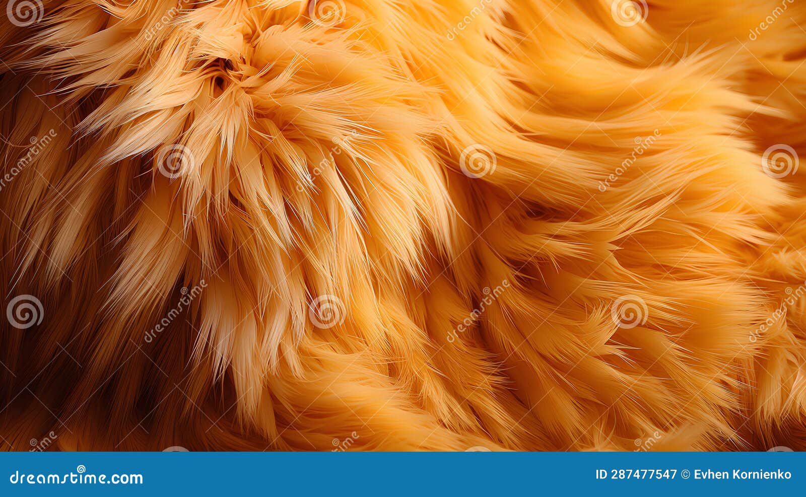 Texture of a yellow fur stock illustration. Illustration of natural ...