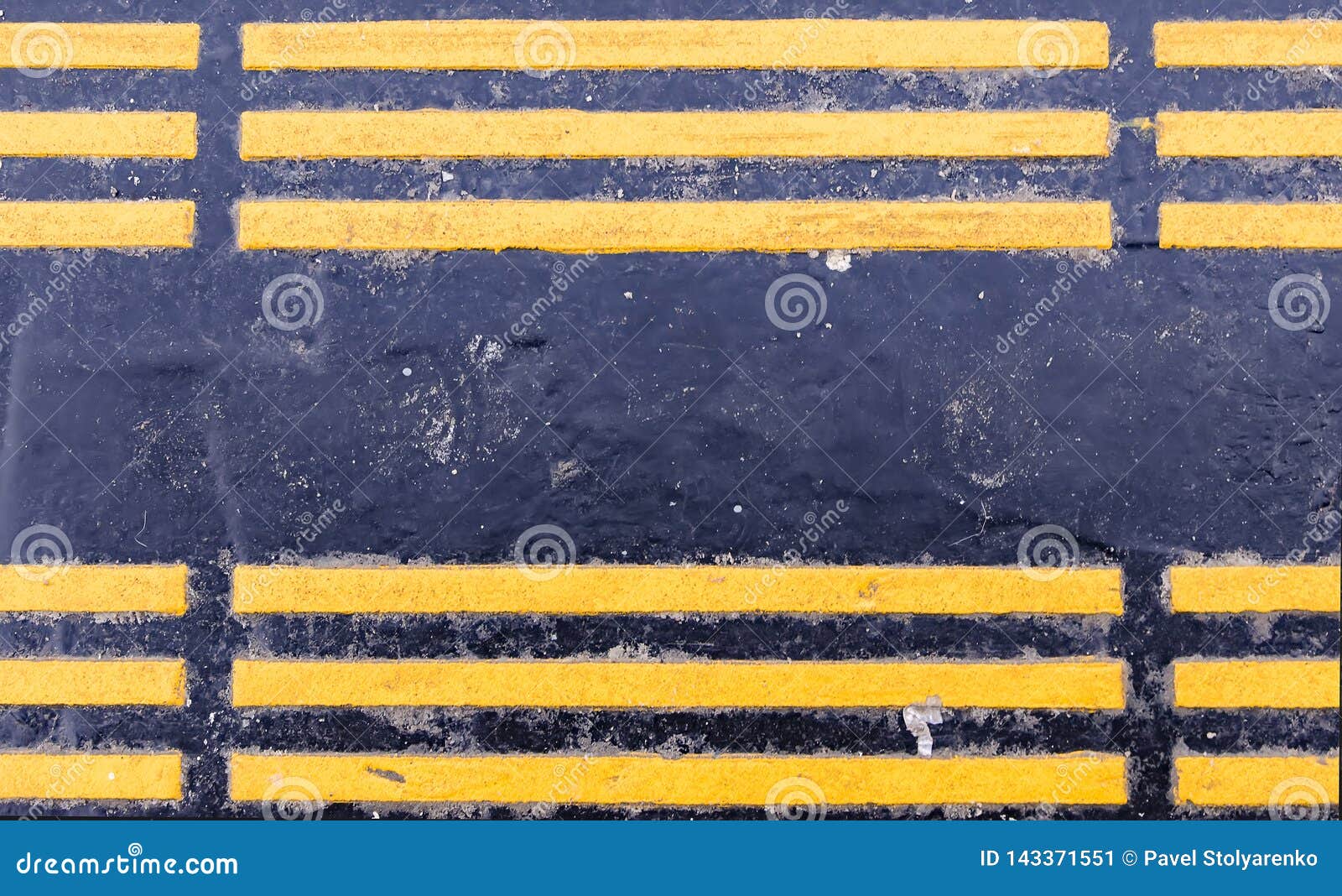 Texture Yellow Markings on the Pavement Stock Image - Image of closeup ...