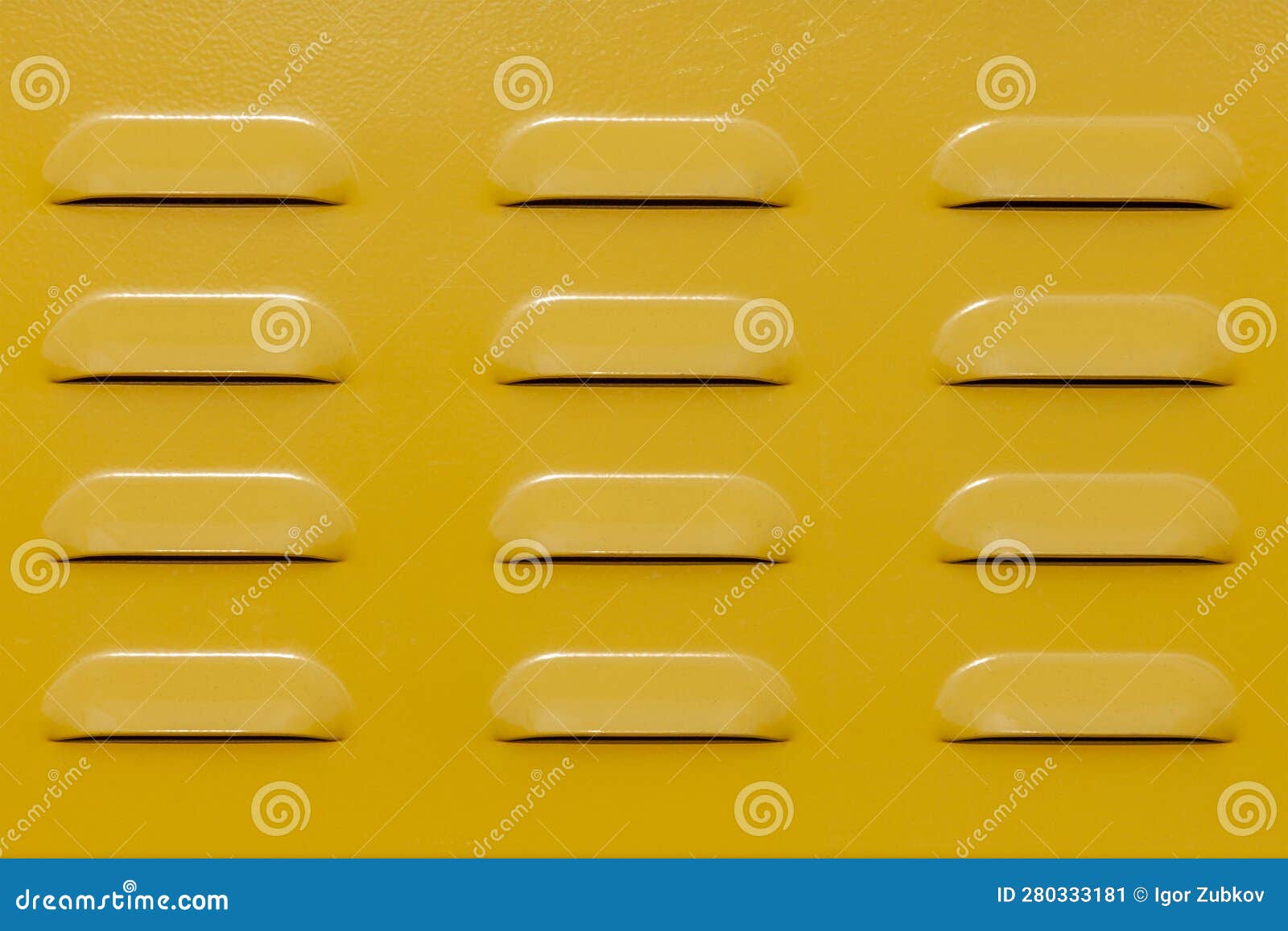 Texture - Yellow Metal Plate with Ventilation Holes Stock Image - Image ...
