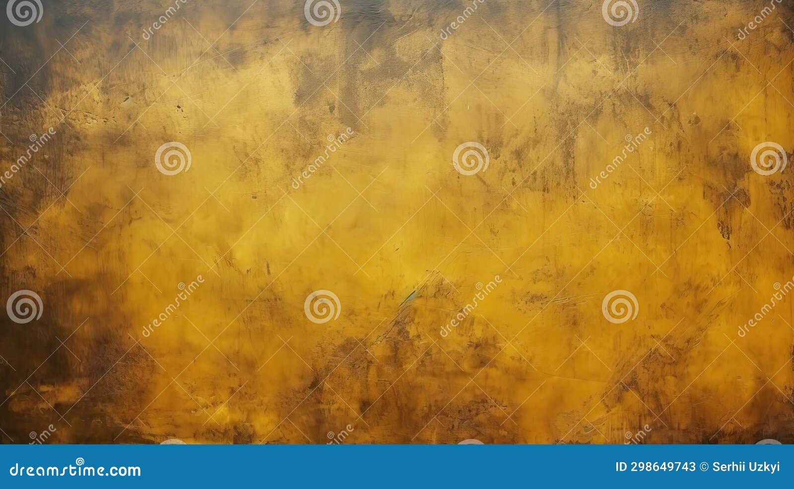 Texture of Yellow Paint and Rust on a Damaged Wall AI Generated Stock ...