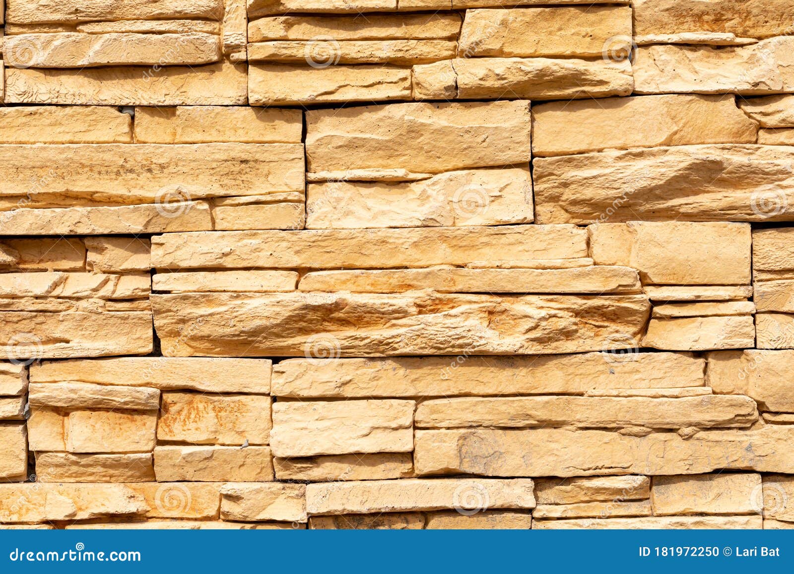 Texture Of The Yellow Surface Of A Slate Stone. Blocks Of Artificial ...