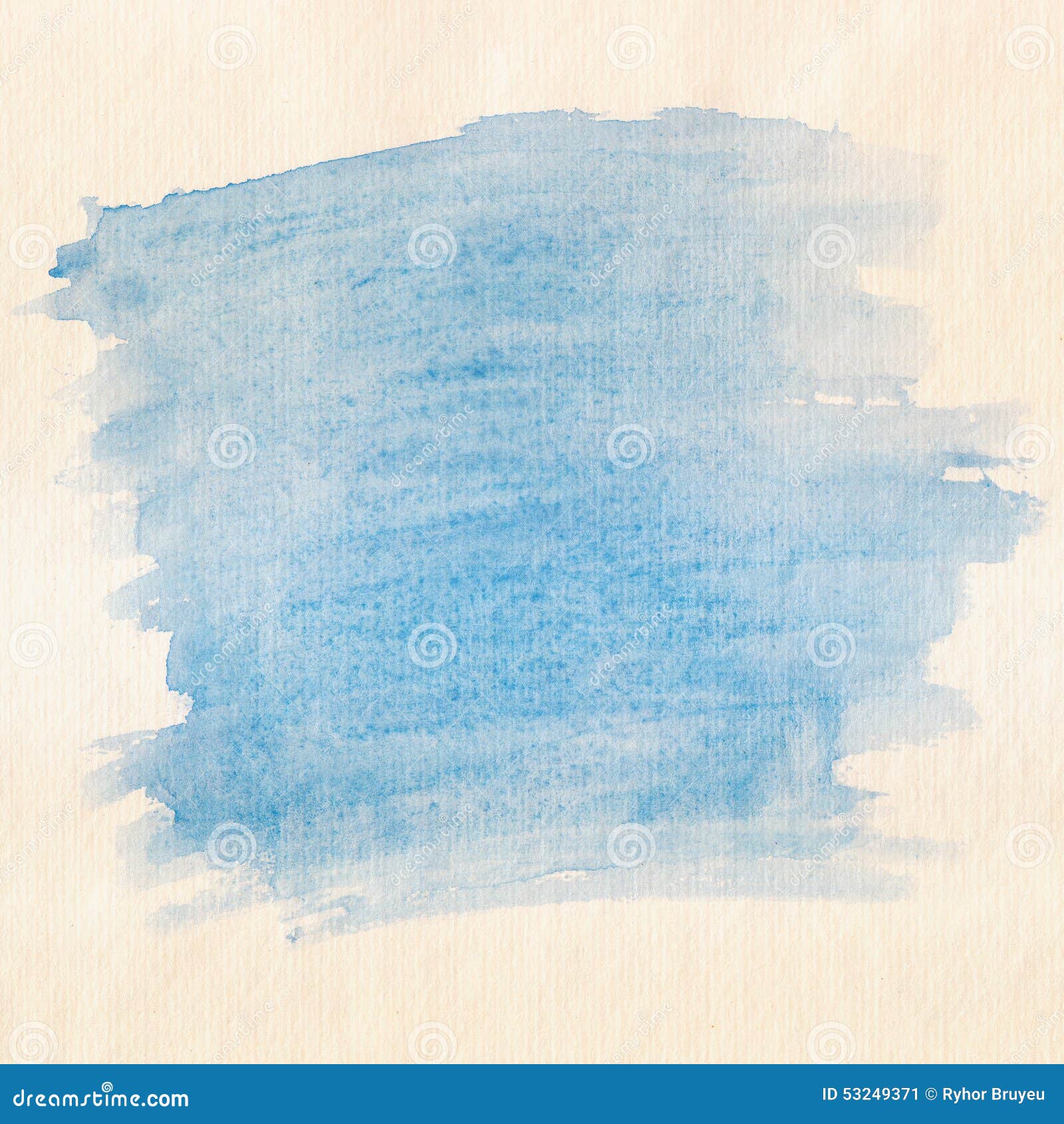 Textured Abstract Paint Blue Watercolor Paper Stock Image - Image of ...