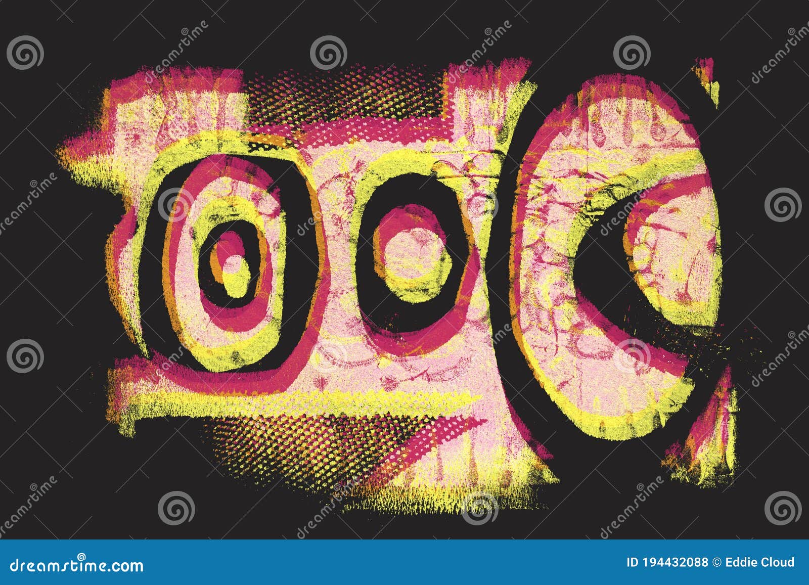 Textured Abstract Patch Isolated on Dark Background Stock Photo - Image ...