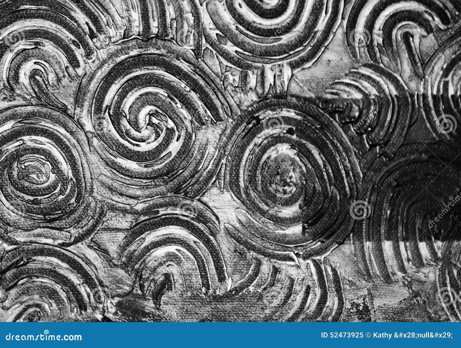 Textured Abstract Swirls in Black and White Stock Image - Image of ...