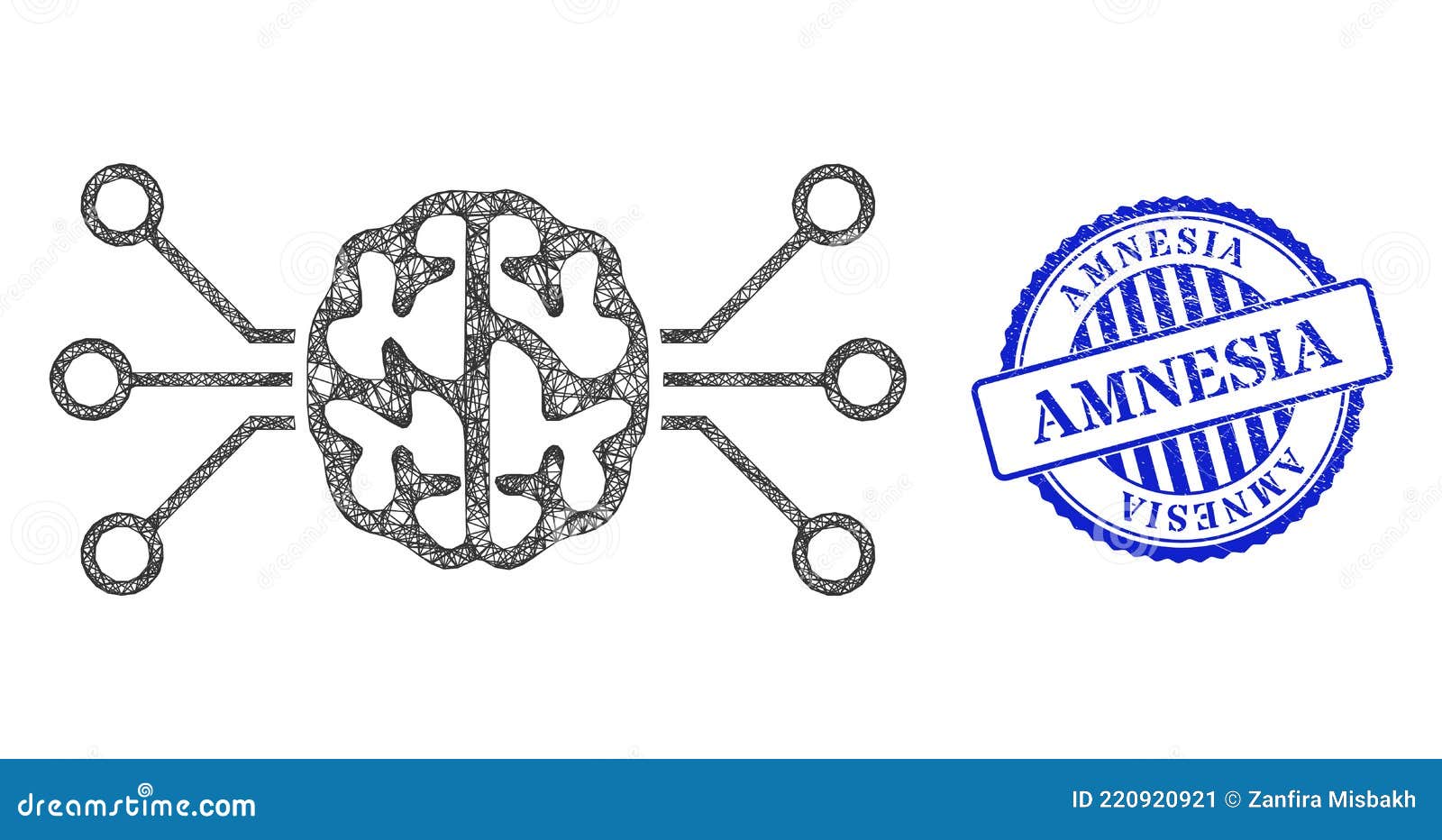 Brain Amnesia Icon, Outline Style Cartoon Vector | CartoonDealer.com ...