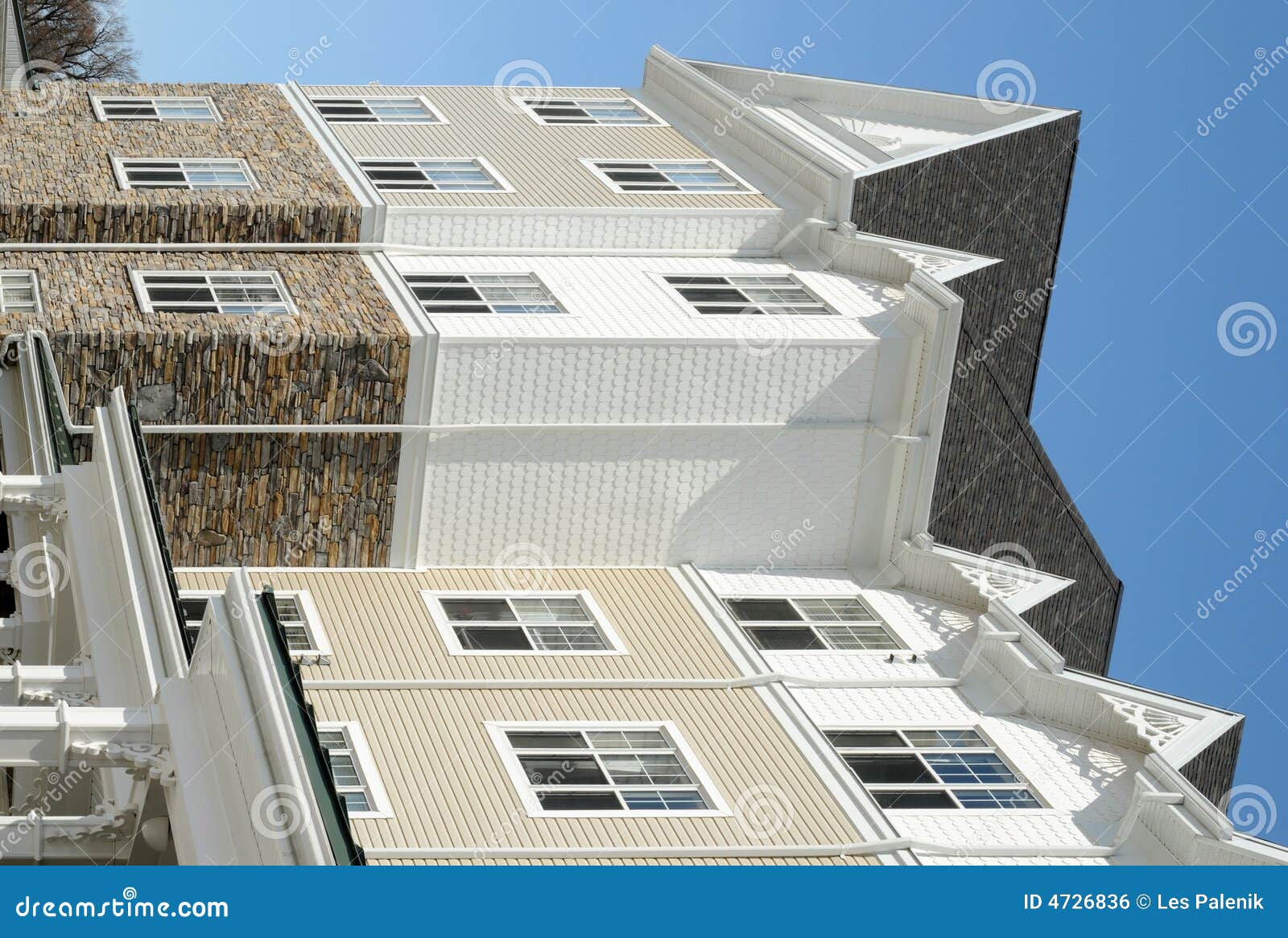 Textured Apartment Building Stock Photo - Image of building, side: 4726836