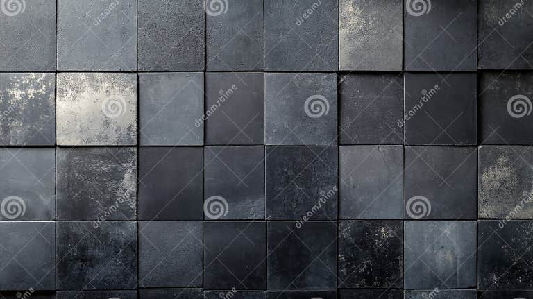 Textured Arrangement of Dark Slate Tiles with Varied Sizes and Angles ...