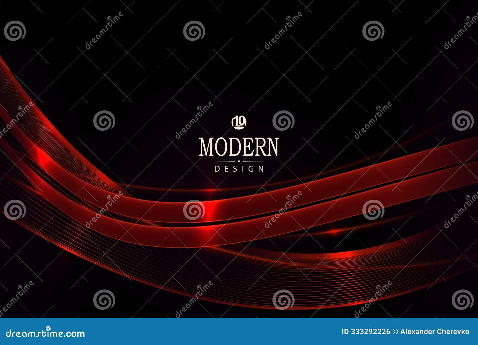 Textured Background with Abstract Wavy Arcs in Red Stock Illustration ...