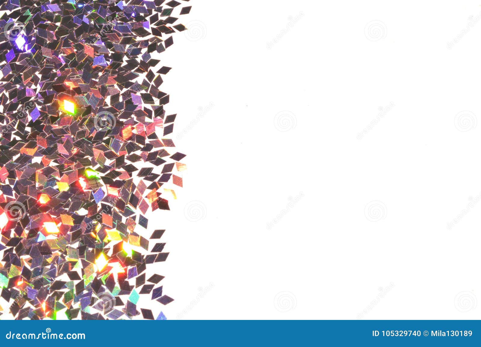 Textured Background with Black Holographic Glitter on White, Decorative ...