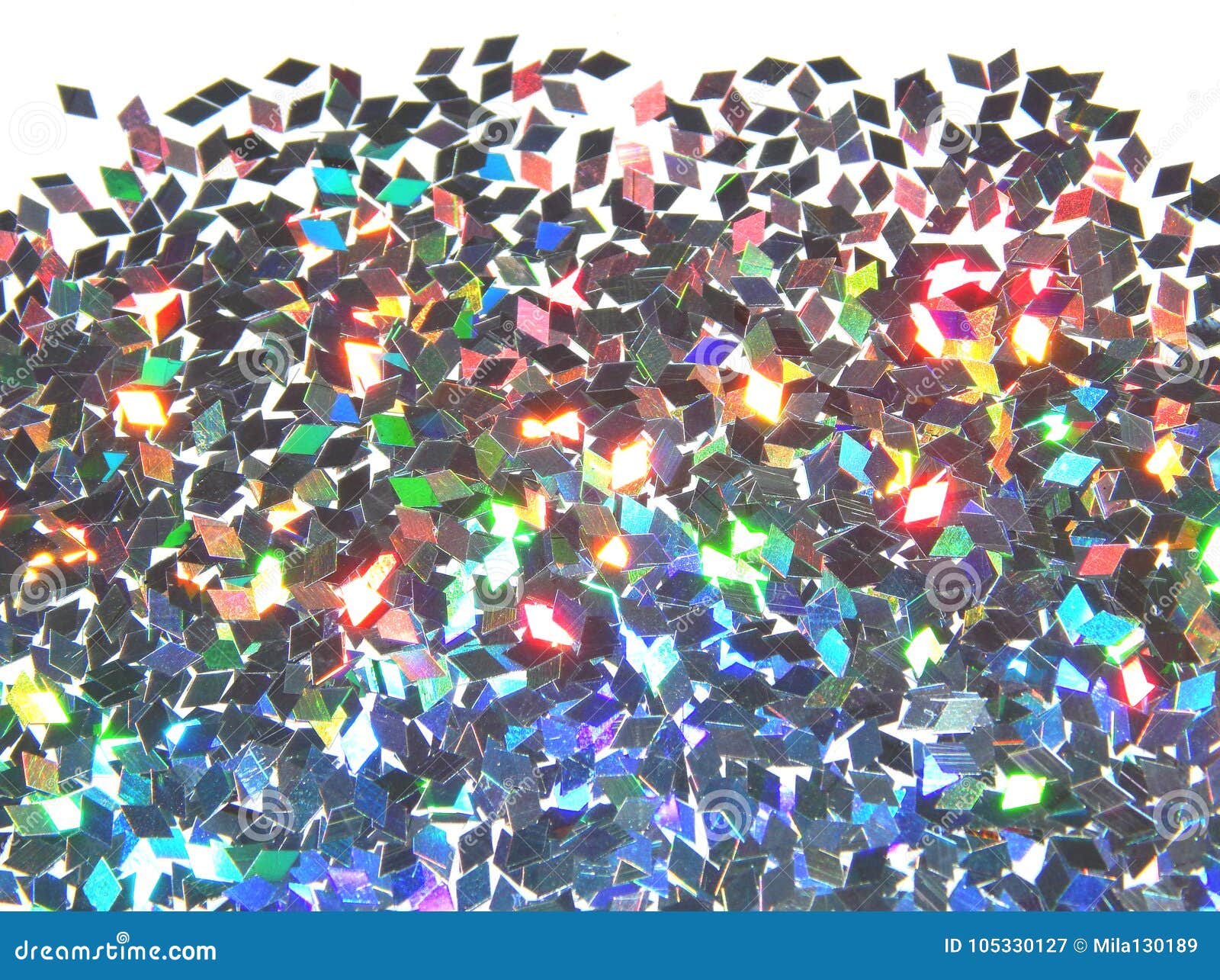 Textured Background with Black Holographic Glitter on White, Decorative ...